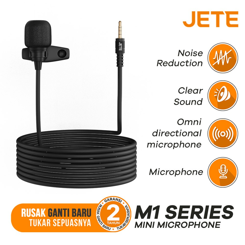 Jual Mic Clip On Jete M1 Microphone External For HP dan Laptop | Shopee ...