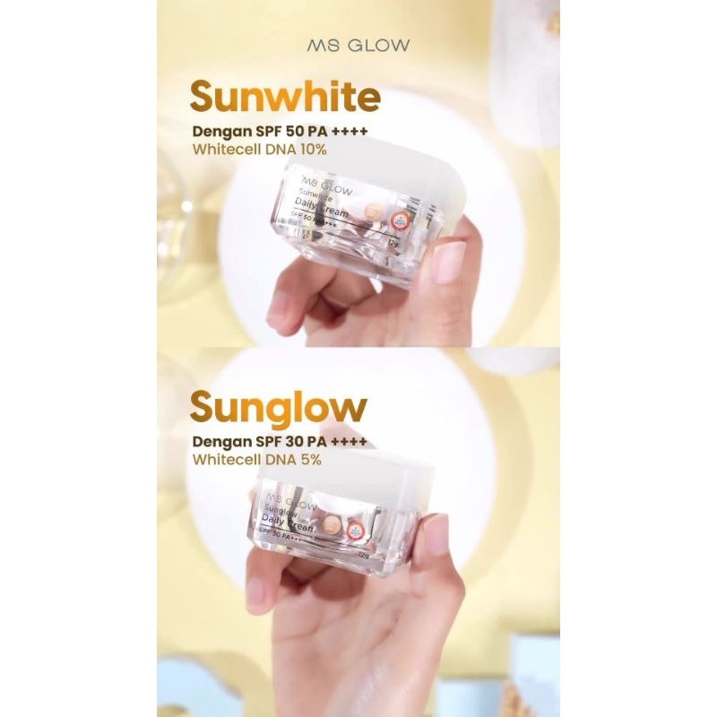 Jual SUNGLOW MS GLOW ORIGINAL / SUNWHITE MS GLOW / SUNSCREEN MS GLOW ...