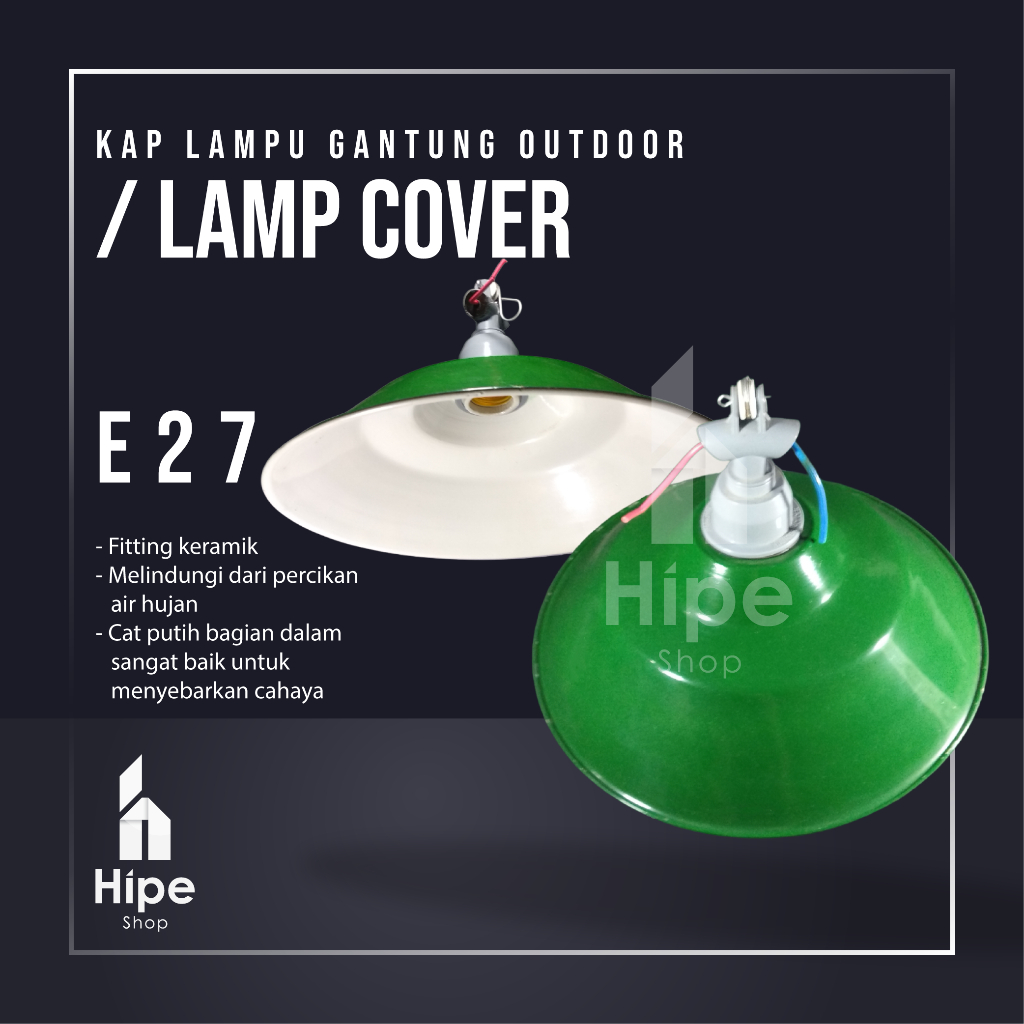 Jual Kap lampu gantung outdoor / Cover lampu Cup lampu gantun Pelindung ...