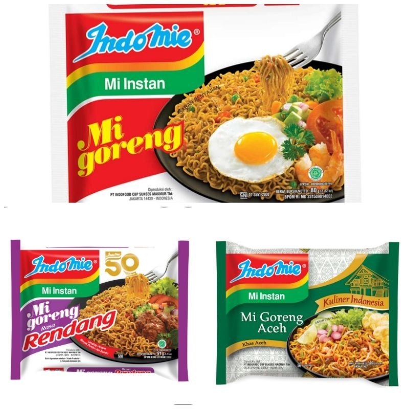 Jual Indomie goreng mie instant varian rendang aceh | Shopee Indonesia