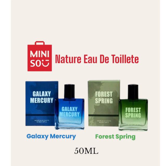 Jual miniso parfum pria net 50ml original 100% | Shopee Indonesia