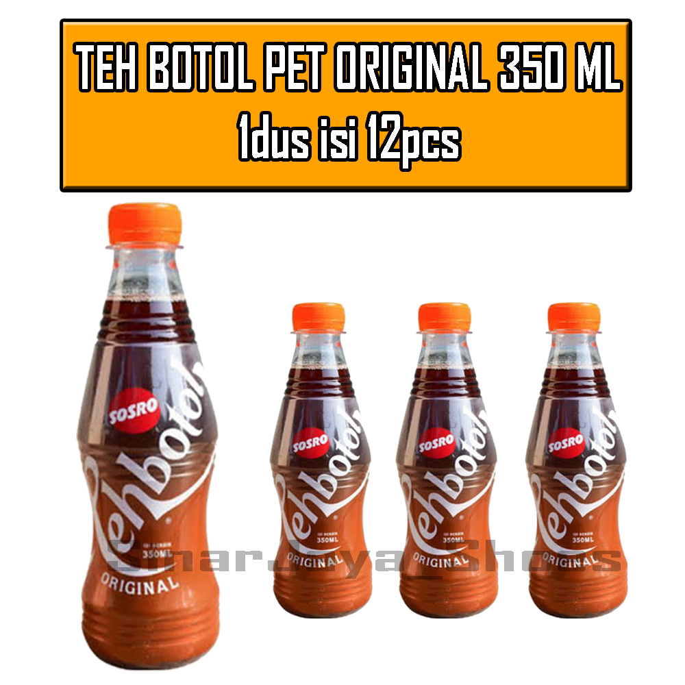 Jual Teh botol Sosro pet Originals 350 ml isi 12 Pcs | Shopee Indonesia