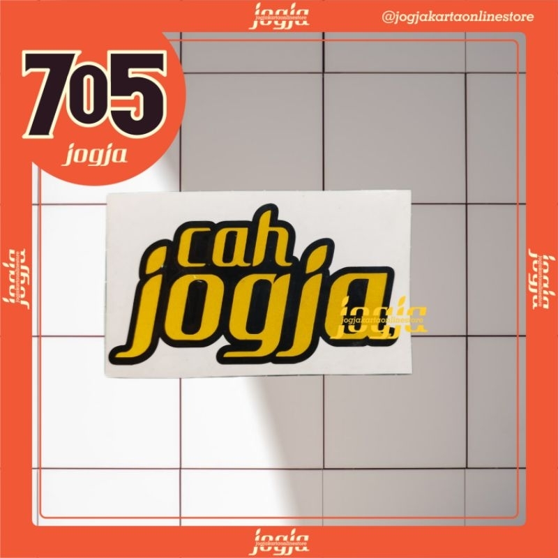 Jual Stiker Cutting Sticker Cah Jogja Reflective 9 x 5 Cm | Shopee ...