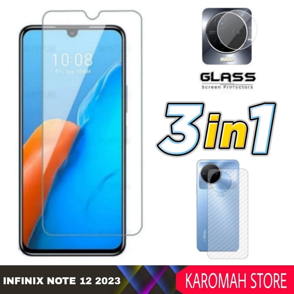Jual Tempered Glass Bening Infinix Note 12 2023 TG Layar + Kamera ...