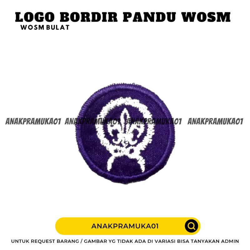 Jual logo bordir kitri / tunas saku / pandu wosm bordir | Shopee Indonesia
