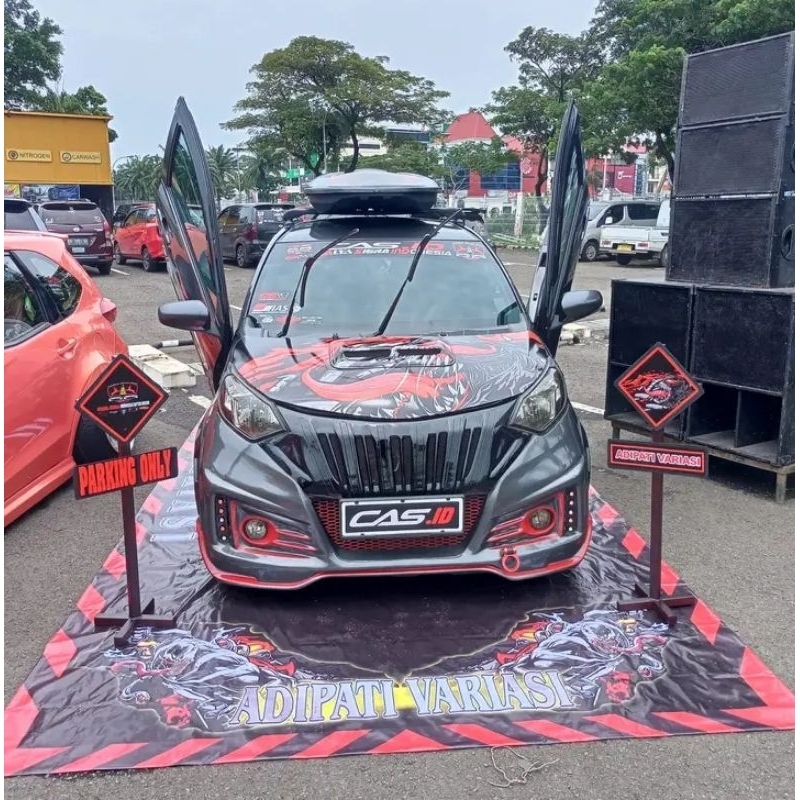 Jual Venom / Decal sticker kap mesin / mobil calya agya avanza Striping ...