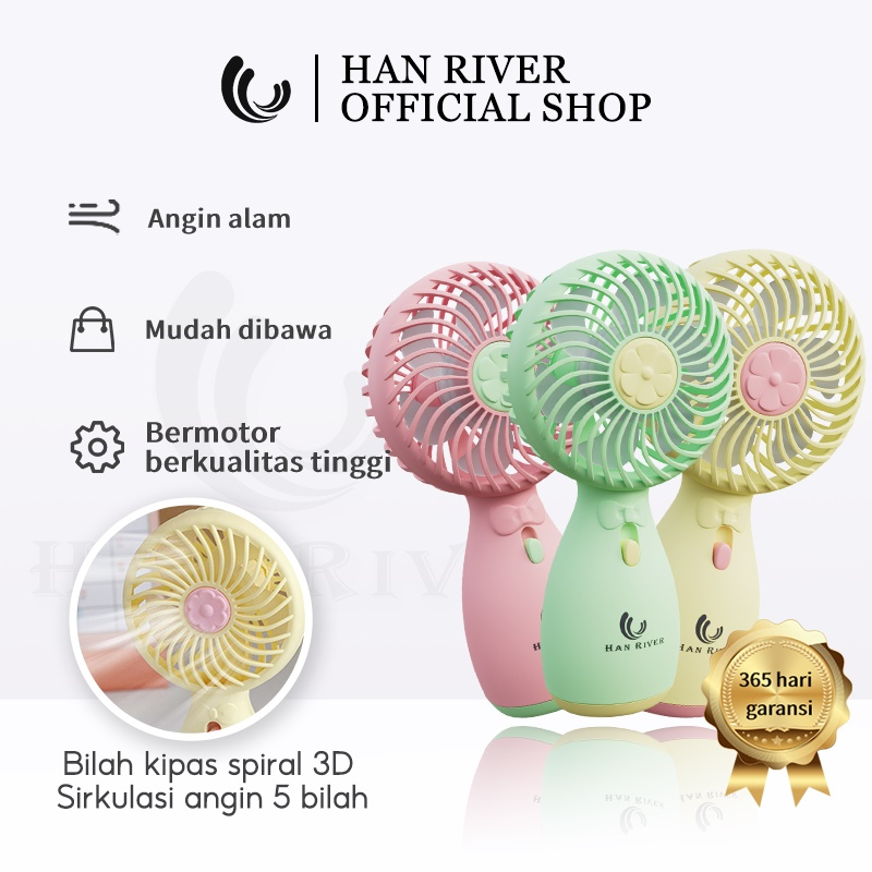 Jual HAN RIVER KIPAS ANGIN MINI GENGGAM Cute / Kipas Lipat PORTABLE ...