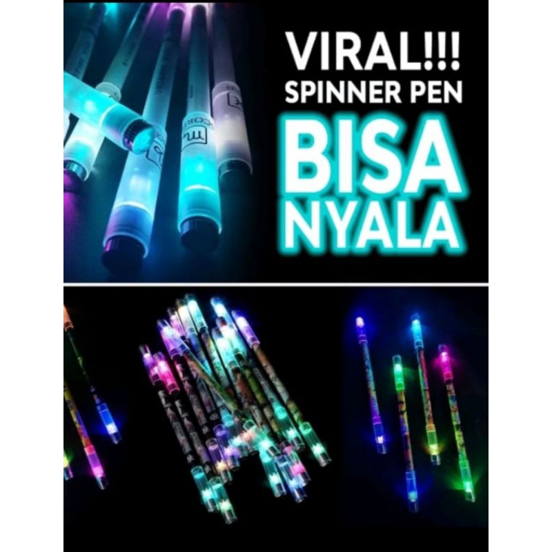Jual Pulpen lampu Led putar Spinning pen Led | Shopee Indonesia