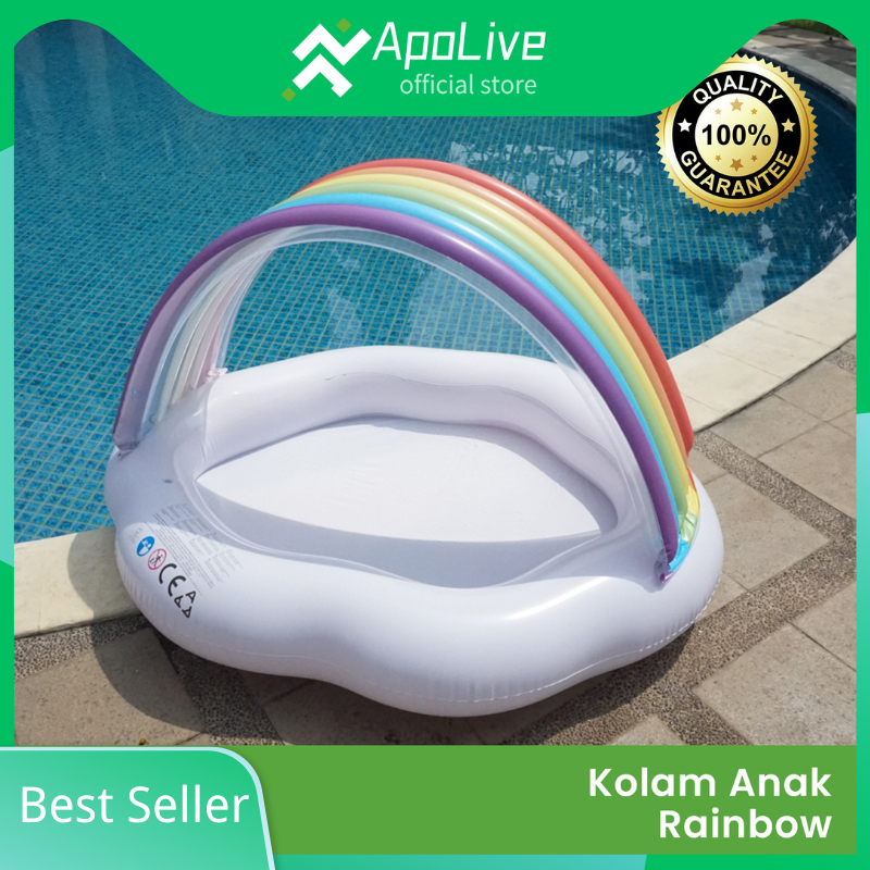 Jual Pelampung Kolam Renang Awan Rainbow Anak Apolive | Shopee Indonesia