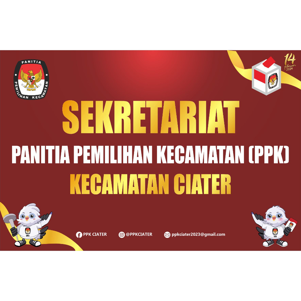 Jual BANNER SPANDUK PPK PANITIA PEMILIHAN KECAMATAN KPU | Shopee Indonesia