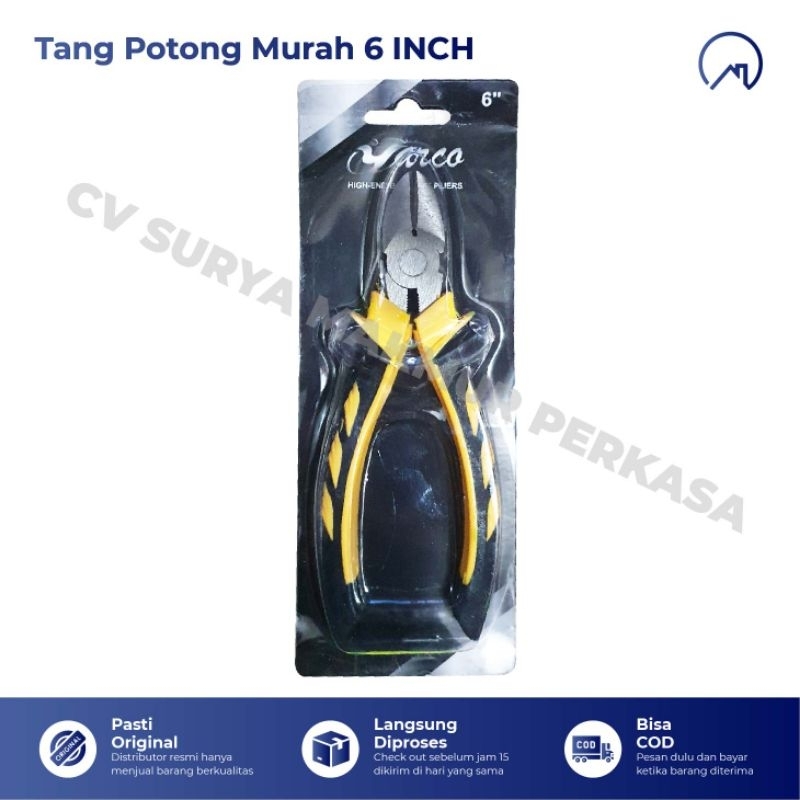 Jual Tang Potong 6 Inch / Tang Diagonal Plier 6 " BERKUALITAS | Shopee ...