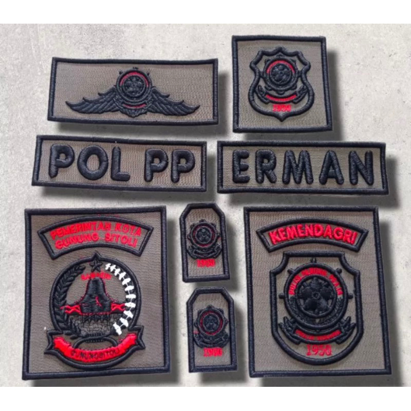 Jual BORDIR SATPOL PP POL PP TIMBUL TERBARU 3D | Shopee Indonesia