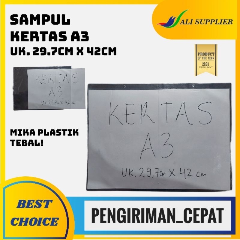 Jual COVER KERTAS A3 / SAMPUL PLASTIK MIKA TEBAL PELINDUNG KERTAS ...