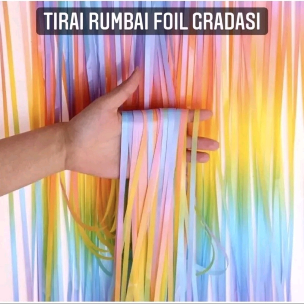 Jual Tirai Rumbai Backdrop Background Gold Silver Merah Putih Hijau ...