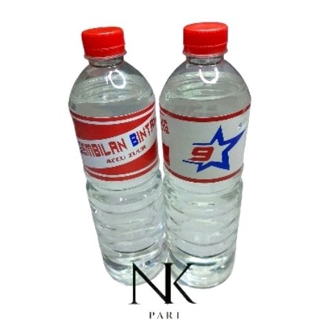 Jual Air Accu Elektrolit Aki Zuur Merah Sembilan Bintang 1 Liter Untuk ...