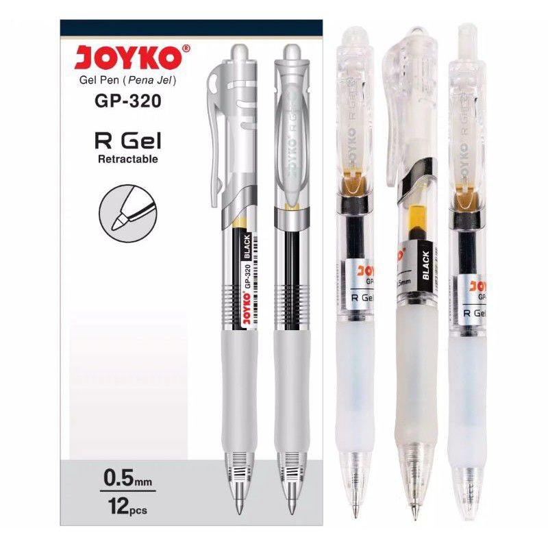 Jual Pulpen Gel Joyko Gp-320 R Gel 0.5mm (1pak/12pcs ) | Shopee Indonesia