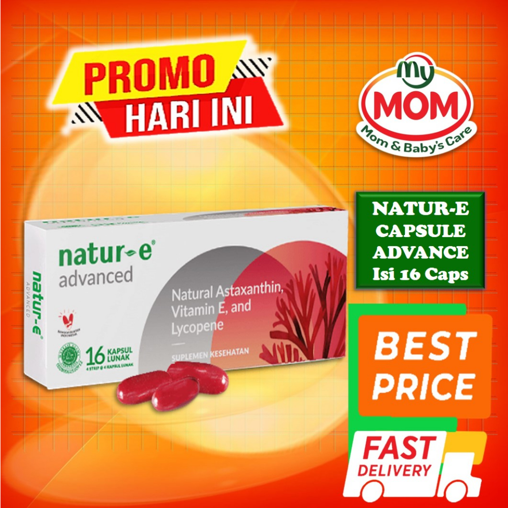 Jual Natur-E Advanced Isi 16 Soft Capsule Merah | Natur E | Vitamin E ...