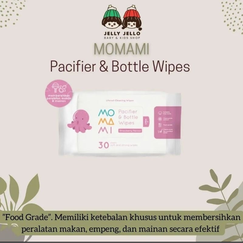 Jual Momami Baby Pacifier & Bottle Wipes - Tisu Basah Dot & Botol Bayi ...