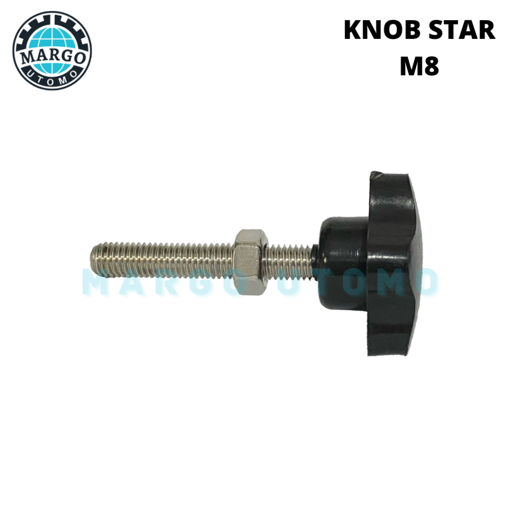 Jual Knob Star Penta M8 Panjang Baut 50 mm Stainless Steel dan Mur ...