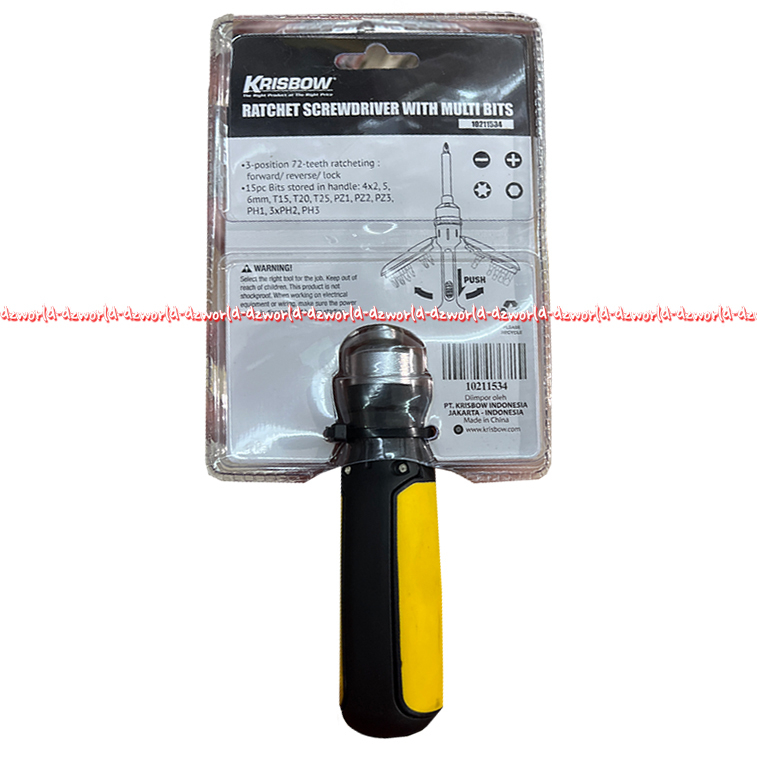 Jual Krisbow Ratcet Screwdriver 14pcs With Multi Bits Peralatan Obeng ...