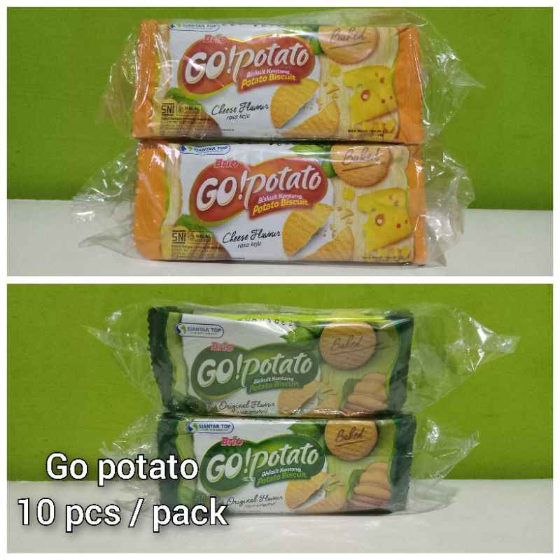Jual Go Potato ( Biskuit Kentang )plastik - 18 g x 10 pcs | Shopee ...