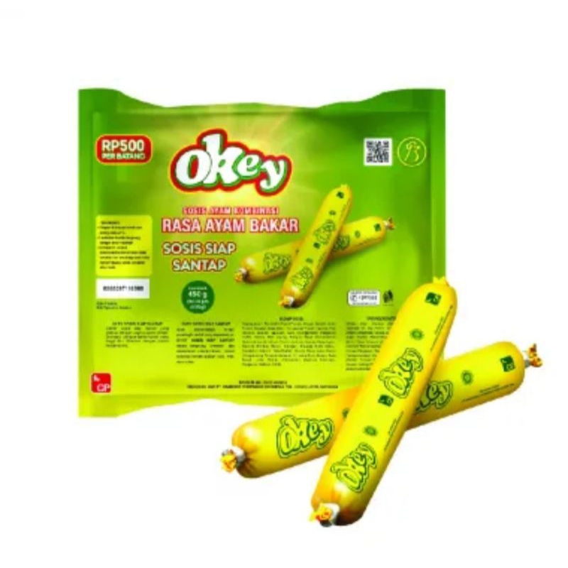 Jual Sosis Okey Rasa Ayam Bakar Isi 30 X 12,5 gram Sosis Siap Santap ...