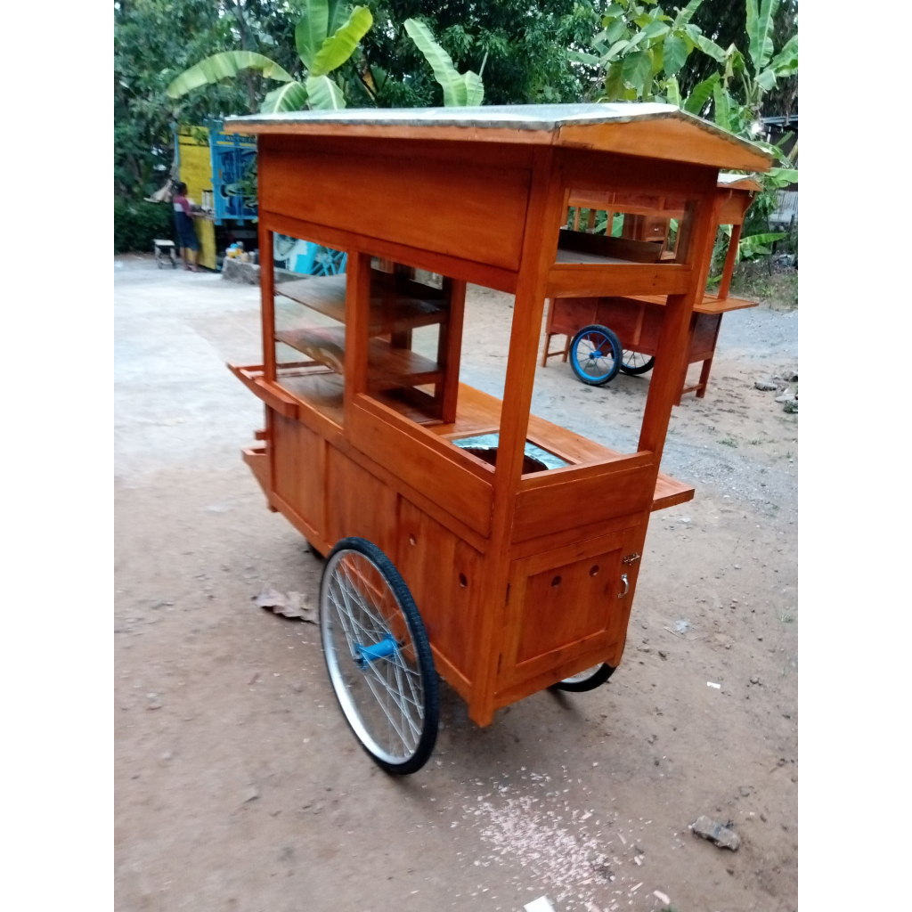 Jual GEROBAK JUALAN BAKSO RODA VESPA FREE ONGKIR | Shopee Indonesia
