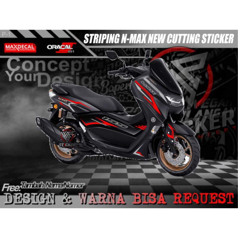 Jual stripping N-MAX NEW cutting sticker | Shopee Indonesia