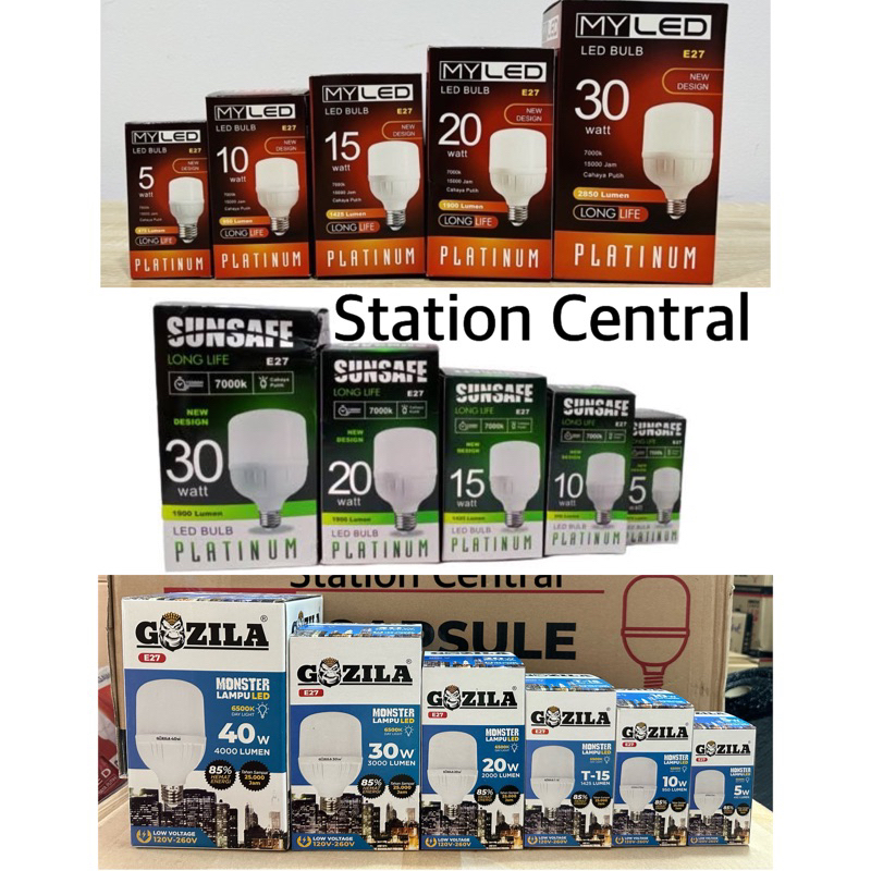 Jual MYLED / SUNSAFE / GOZILA Led 5w 10w 15w 20w 30w / 5Watt 10Watt 15Watt 20Watt 30Watt Lampu ...