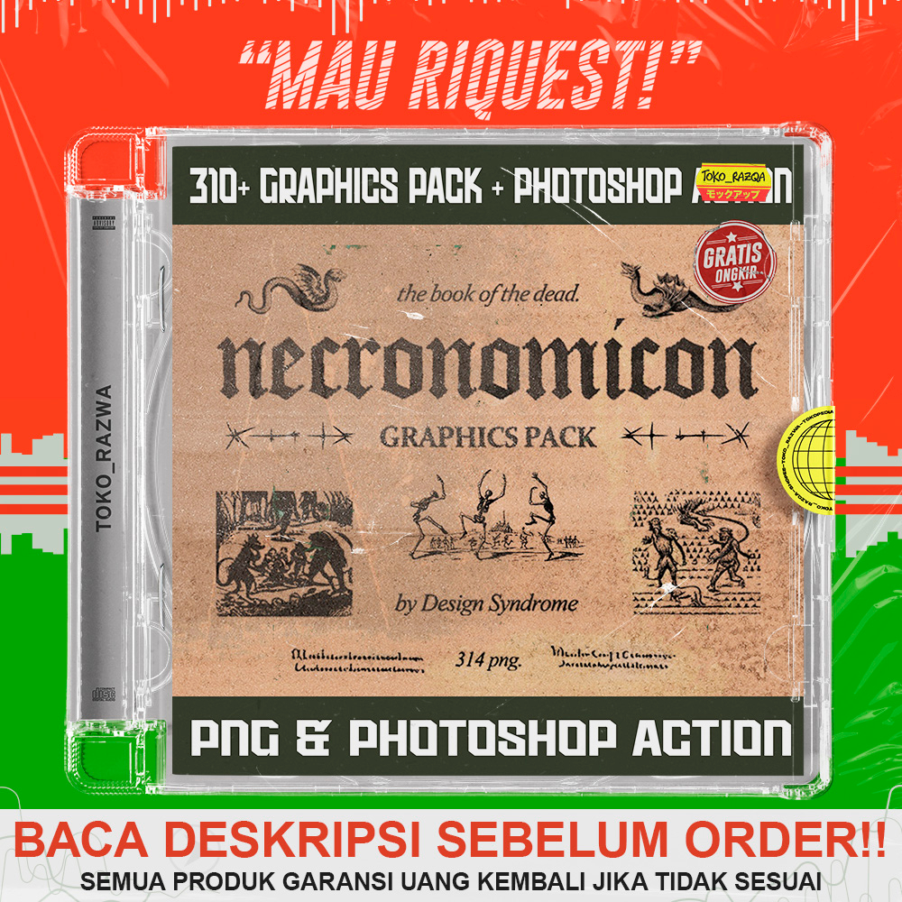 Jual 310+ Graphics Pack + Photoshop Action Color - 080723 | Shopee ...
