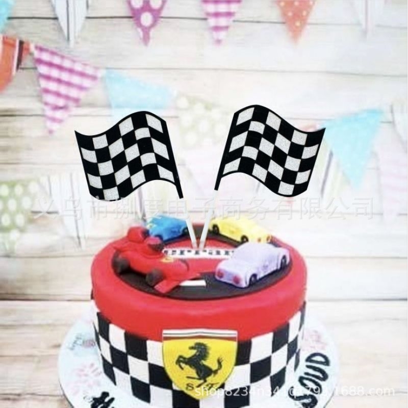 Jual Cake Topper Flag Bendera Model Racing / Hiasan Kue Bendera ...