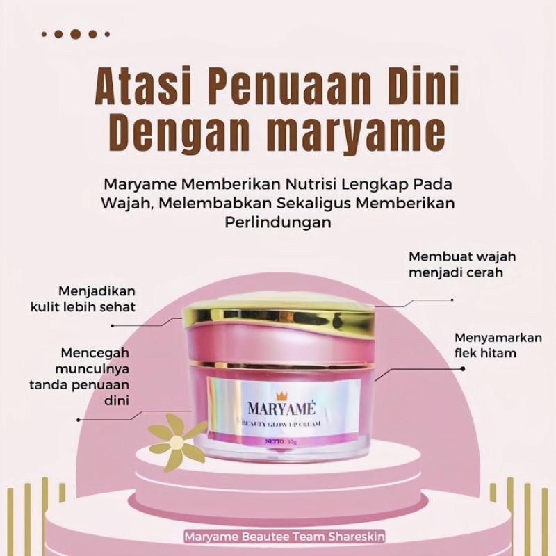 Jual ORIGINAL‼️ MARYAME BEAUTY GLOW Up Cream Cream Ajaib | Shopee Indonesia