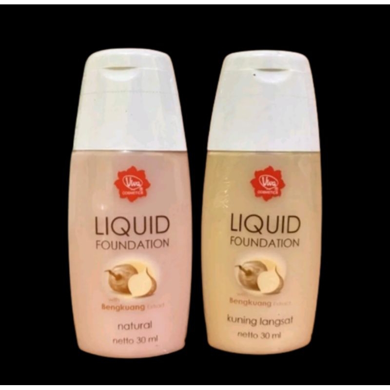 Jual VIVA Liquid Foundation Whit Bengkuang 30ml/Alas Bedak Cair ...