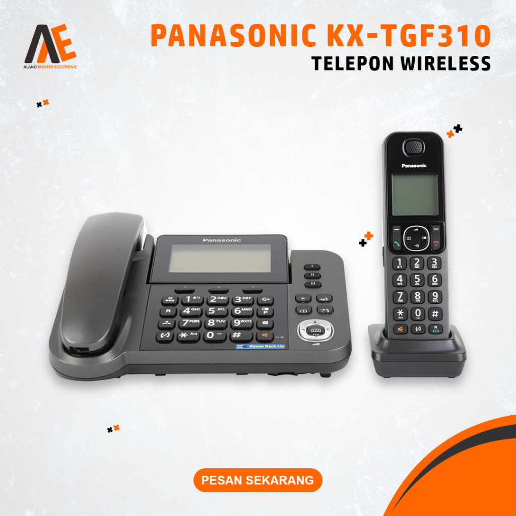 Jual Telepon Wireless Panasonic KX-TGF310 Cordless Rumah Kantor Indihome | Shopee Indonesia