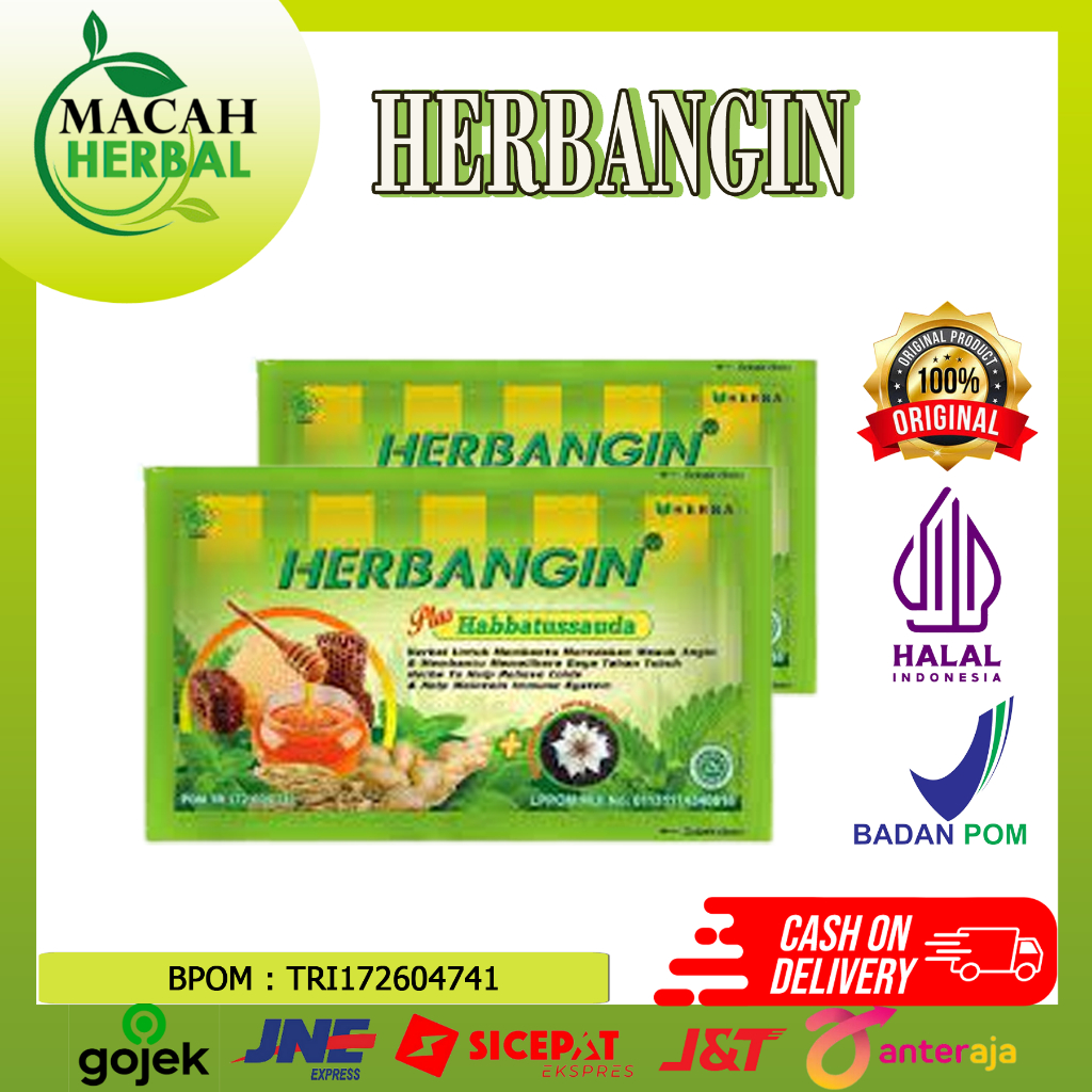 Jual MACAH HERBAL - HERBANGIN PLUS HABBATUSSAUDA 1 BOX ISI 12 SACHET ...