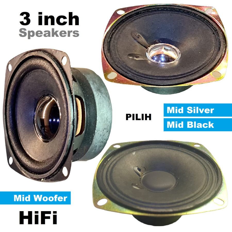 Jual Speaker Woofer Magnet Besar Mid Bass-Vocal 3 inch 3 in 4 ohm 10W | Shopee Indonesia
