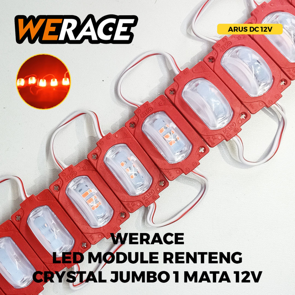 Jual WERACE Lampu LED Module Renteng New Crystal Jumbo 1 Mata 12v 24v ...