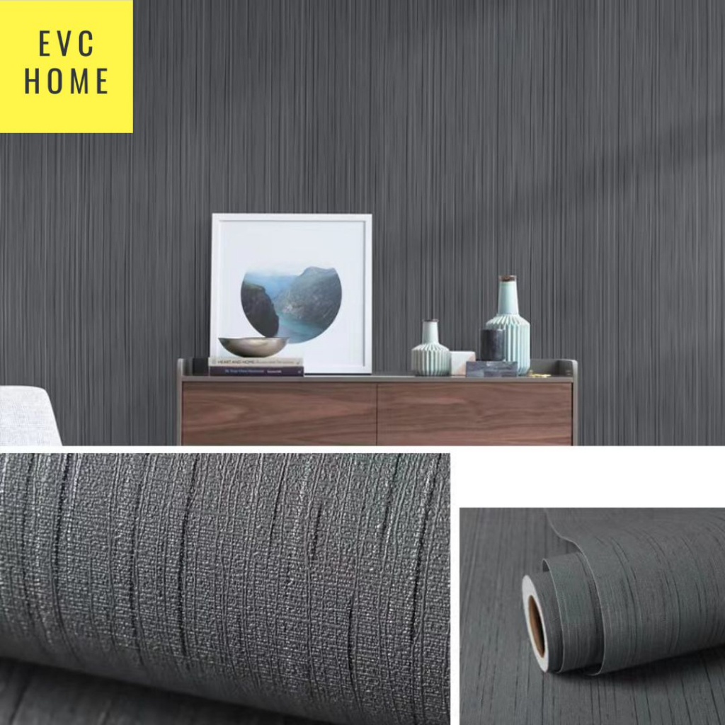 Jual EVCHOME 60CM x 5M Wallpaper Sticker Dinding Salur Tekstur 3D Korea Premium/Wallstiker Embos ...