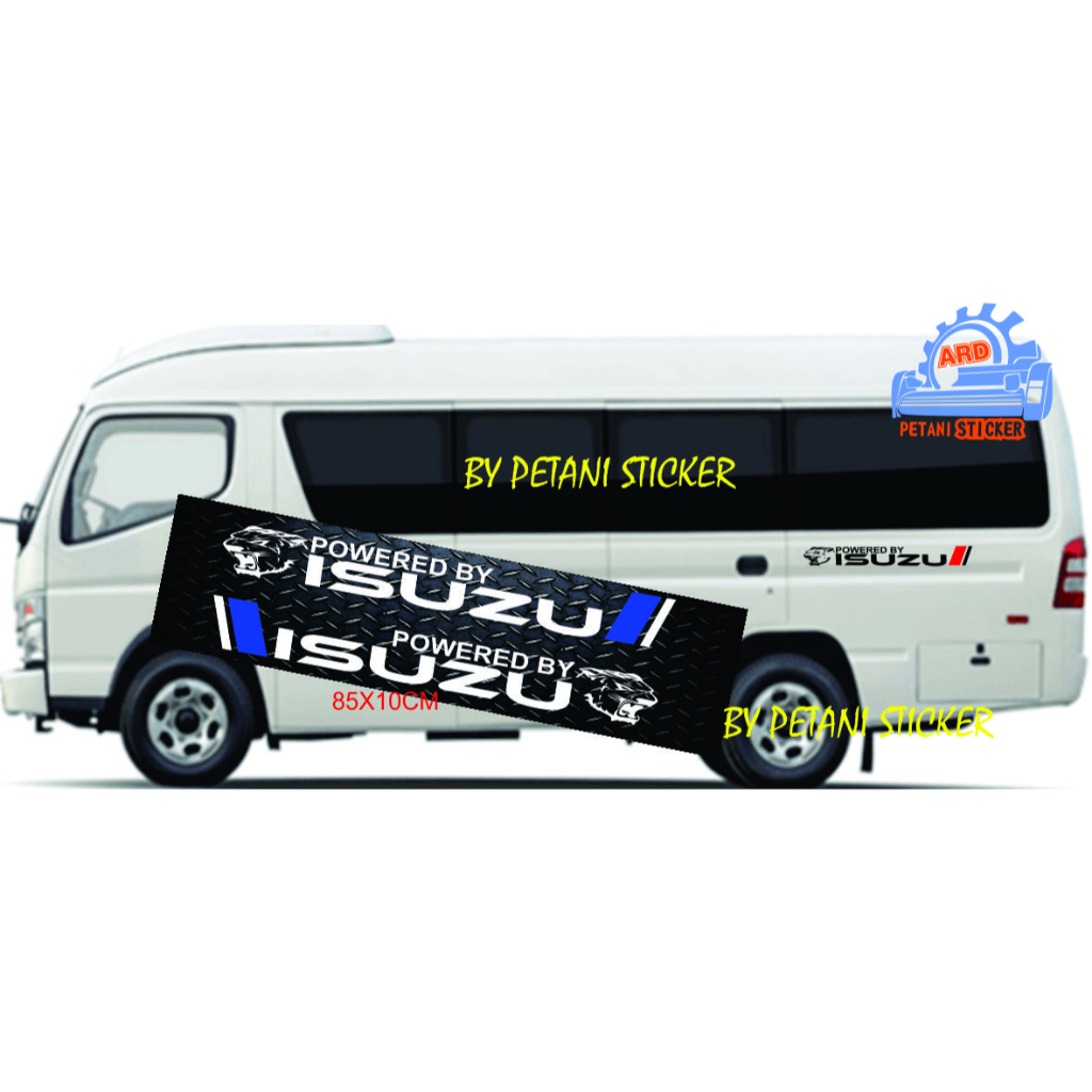 Jual STIKER STIKER MOBIL ELF ISUZU POWERED BODY SAMPING KACA UNIVERSAL ...