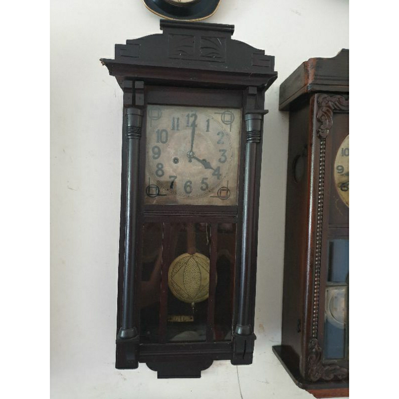 Jual Jam Antik Kuno merk HAC 2 lubang bunyi gong tengahan Germany ...
