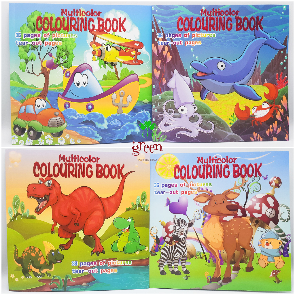 Jual Buku Mewarnai 36 halaman Coloring Book Buku Gambar Activity Book ...