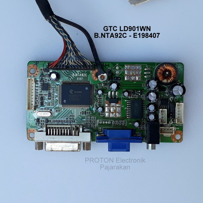 Jual Mainboard LCD Monitor GTC Milenia LD901WN Mesin PCB B.NTA92C 9397 ...