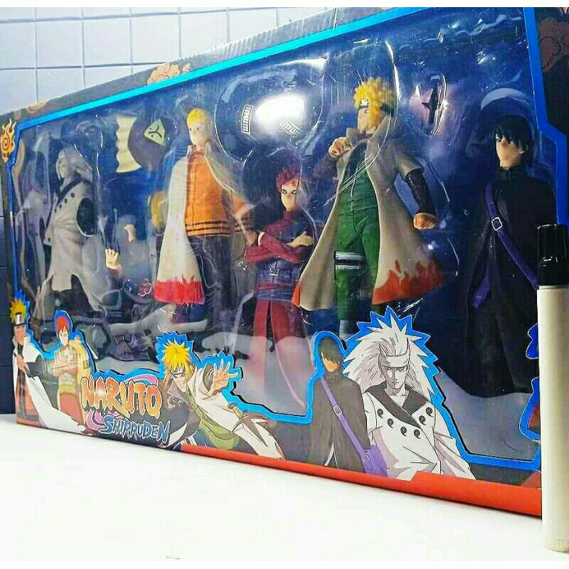 Jual mainan figure boxset naruto baoruto gaara sasuke madara uchiha ...