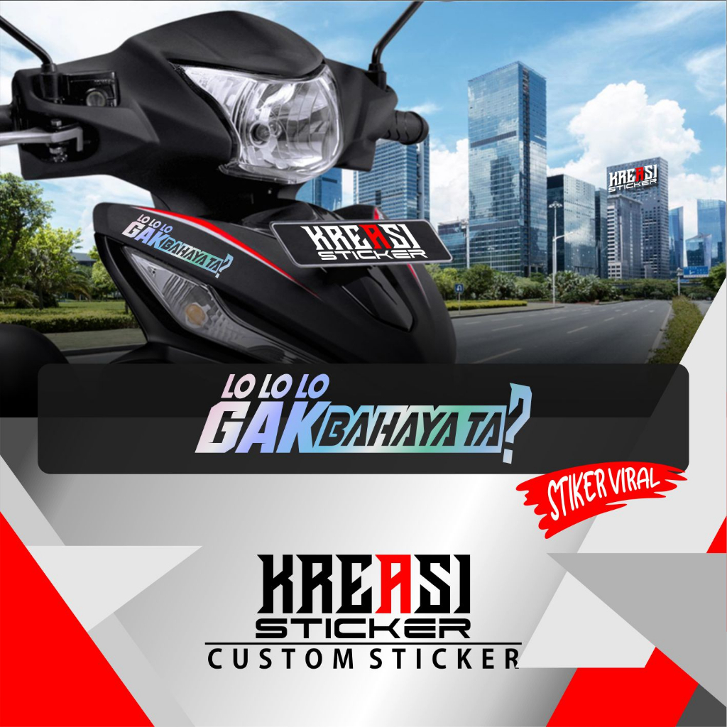 Jual STIKER GA BAHAYA TA HOLOGRAM | Shopee Indonesia