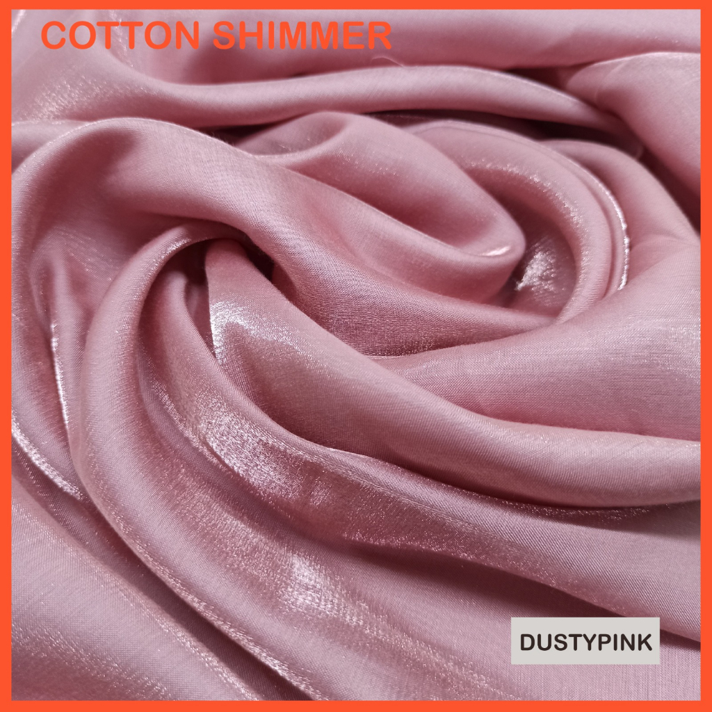Jual Multi kain cotton shimmer shimer silk mengkilap per roll 45 meter ...