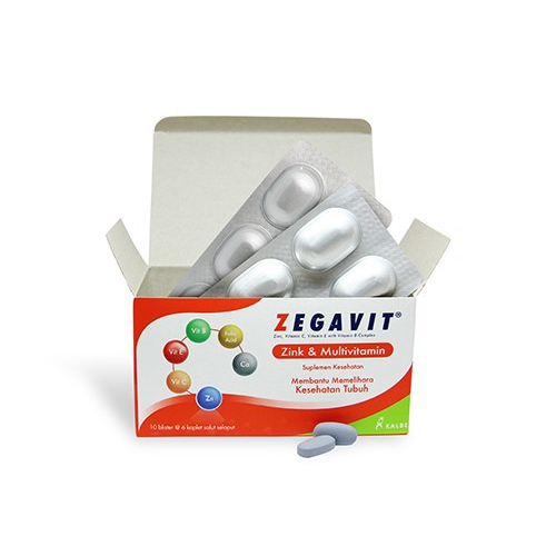 Jual Zegavit Multivitamin Plus Zinc Menambah Daya Tahan Tubuh | Shopee ...