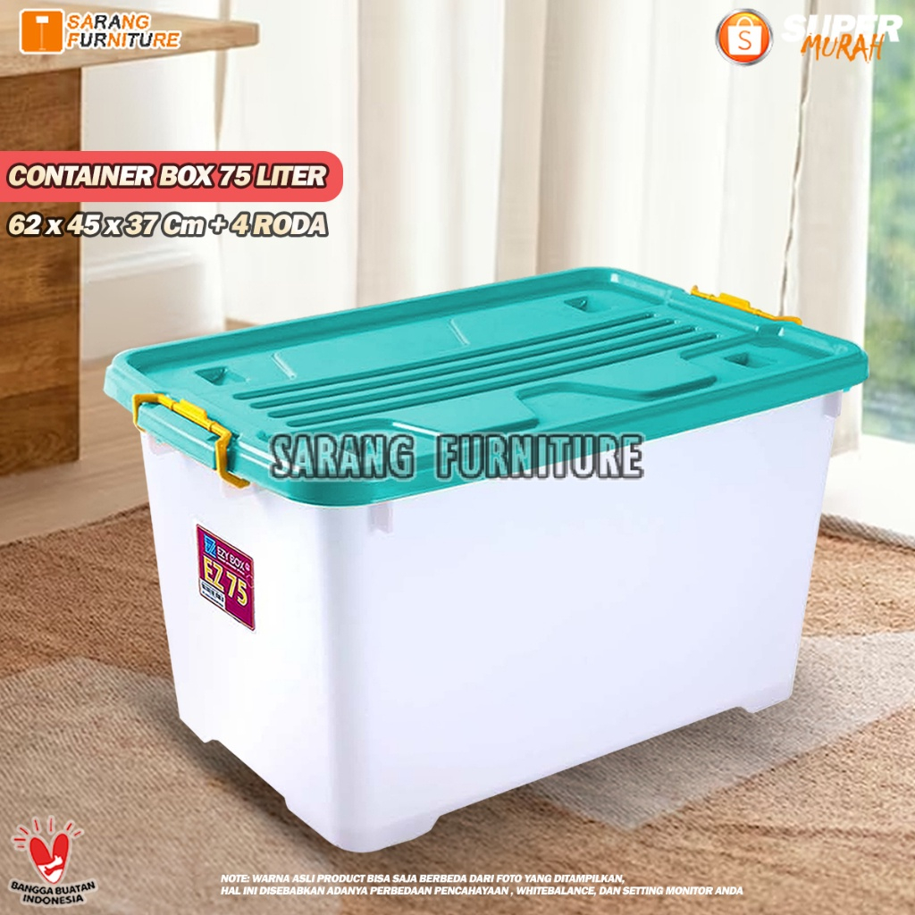 Jual EZY STORAGE 75 LITER CONTAINER BOX KONTAINER BOX TEMPAT KOTAK ...