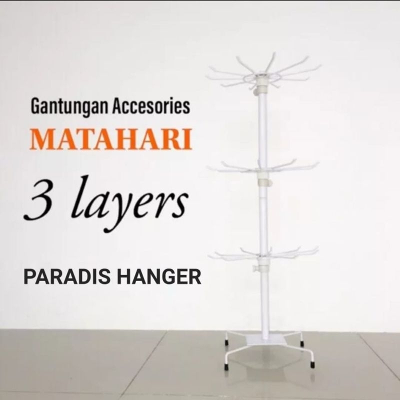 Jual Gantungan Aksesoris Matahari 3 Susun | Rak Display Aksesoris ...