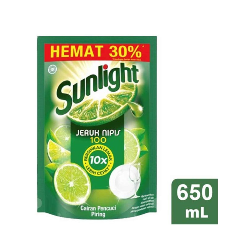 Jual Sunlight Pencuci Piring jeruk nipis 650 ml | Shopee Indonesia