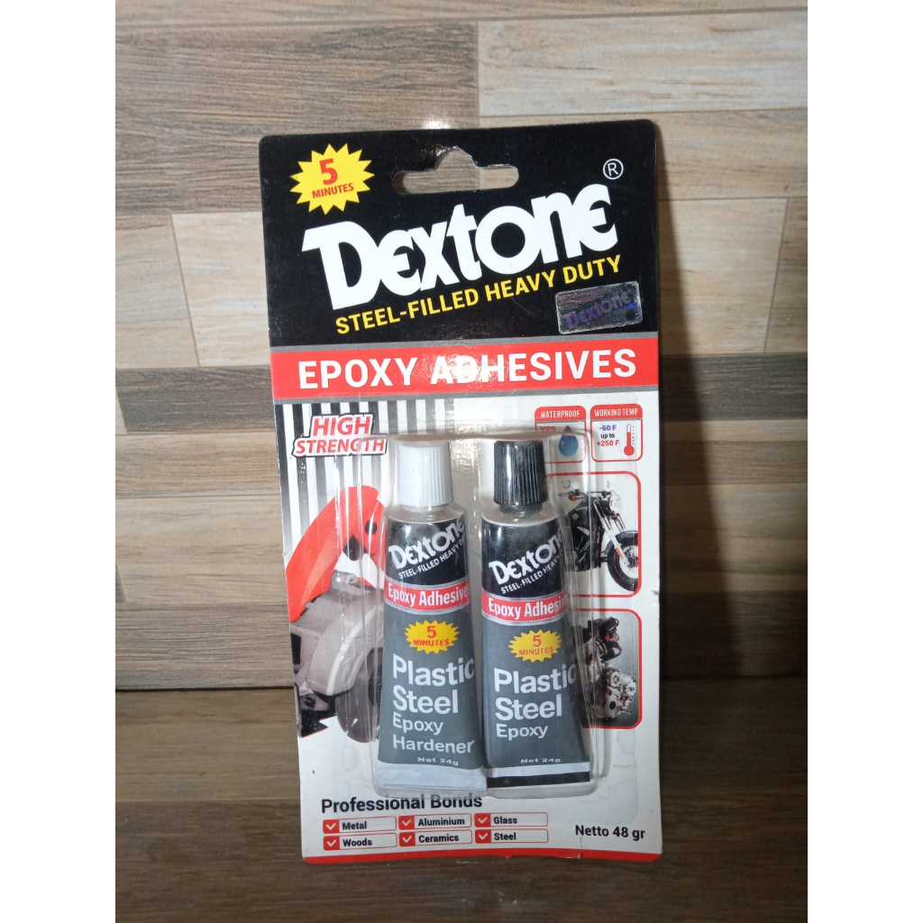 Jual Lem Besi Dextone 5 Menit 48 Gram / Lem Epoxy Dexton | Shopee Indonesia